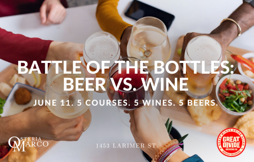 Battle of the Bottles: Beer vs. Wine Dinner - Bonanno Concepts